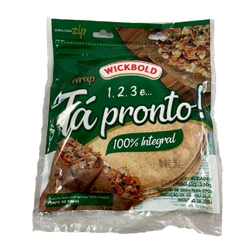 Pão Tortilha Original Wickbold Tá Pronto! 270g - Supermercado Online D ...